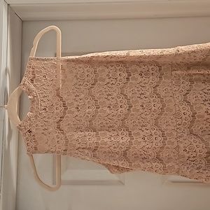 love, Fire | Dresses | Champagne Lace Cocktail Sundress Size L | Poshmark